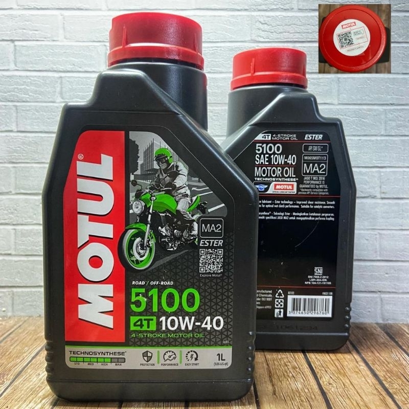 Jual Oli Motul 5100 4T 10w 40 1 liter Ester / Oli Mesin motor Motul ...