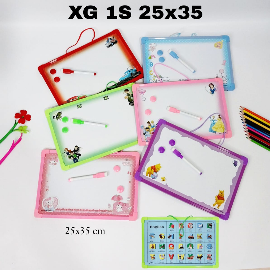 Jual Magic Board White Board Papan Tulis Magnet Alphabet Huruf Ukuran ...
