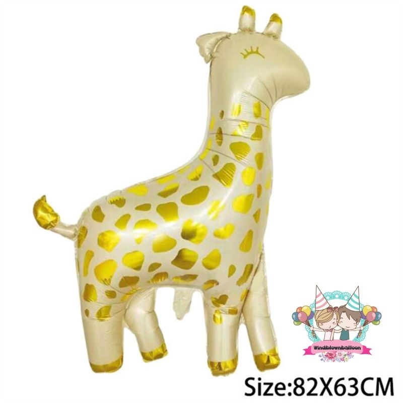 Jual WINDBLOWN BALON RETRO GIRAFFE ANIMAL BIRTHDAY DECOR / DEKORASI ...