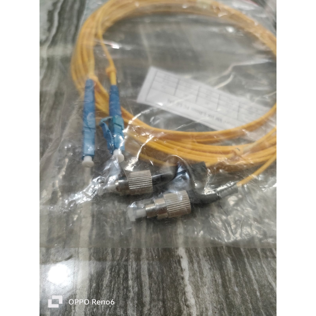 Jual patchcord fc lc duplex 5m patchcord lc fc dx 5m | Shopee Indonesia