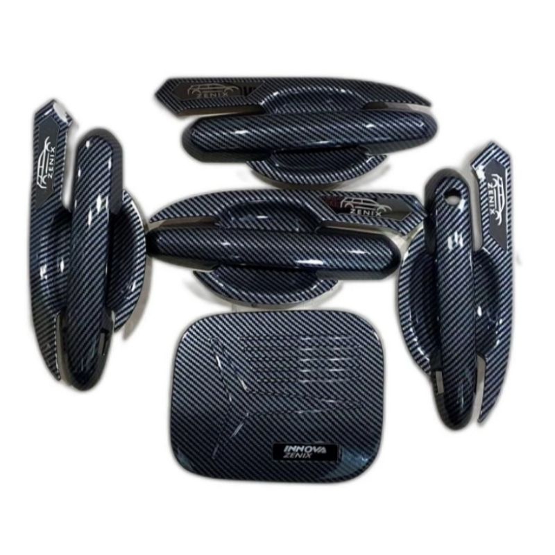 Jual PAKET CARBON OUTER+HENDLE+TANK COVER BENSIN INNOVA ZENIX 2023 TYPE G&V KARBON | Shopee ...