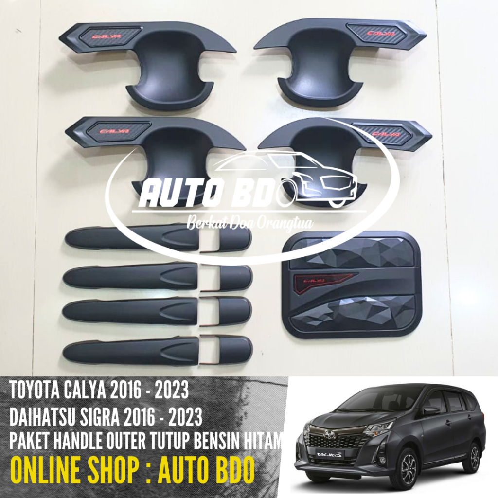 Jual Paket Handle Outer Tutup Bensin CALYA SIGRA Hitam DOP | Shopee Indonesia