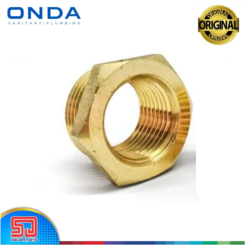 Jual ONDA Verlop Ring Drat Metal Brass 3/4" X 1/2" Over Shock Drat Keran Flok Plok Vlok Flug ...