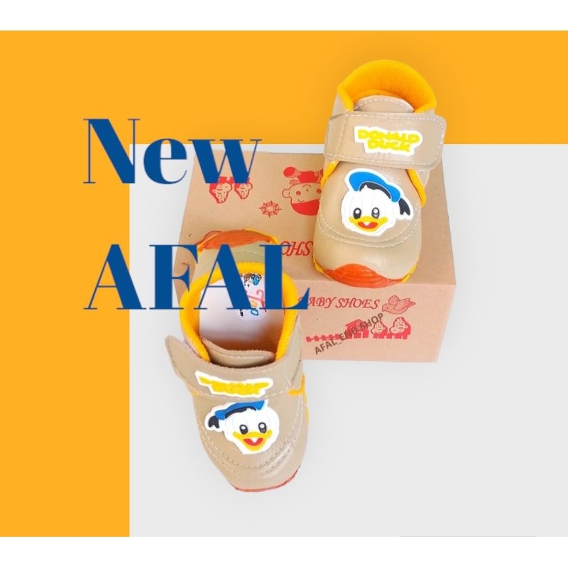 Jual Sepatu Baby Karakter Donald Duck Kekinian Bahan Lembut,Di Lengkapi ...