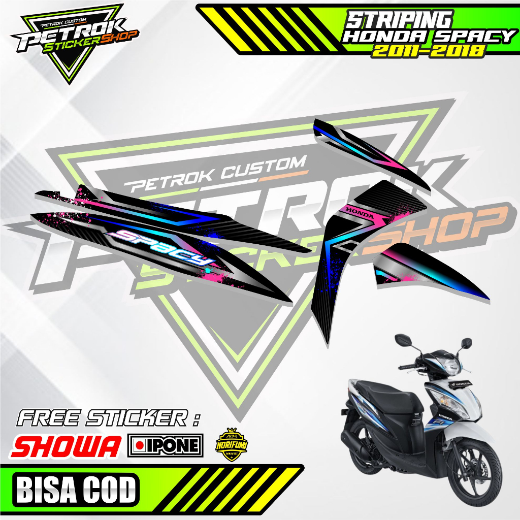 Jual STRIPING VARIASI HONDA SPACY 2011 - 2018 / STICKER LIST VARIASI ...