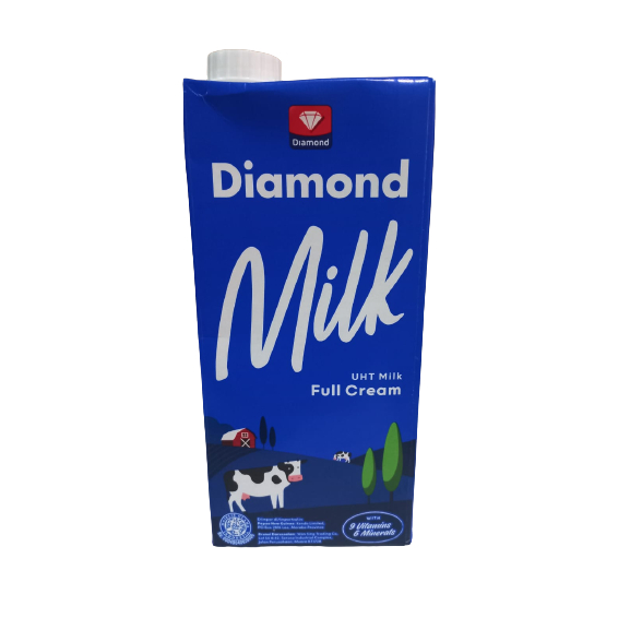 Jual Susu Diamond UHT Full Cream 1 L | Shopee Indonesia