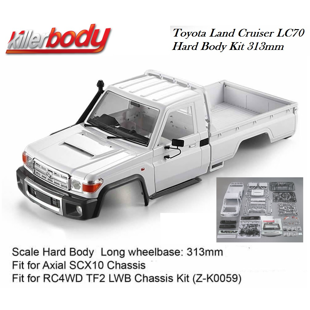 Jual Killerbody 1/10 Toyota Land Cruiser LC70 RC Car Hard Body 313mm ...
