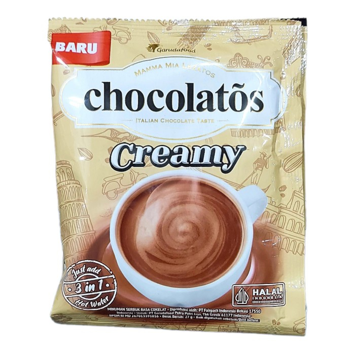 Jual Chocolatos Minuman Cokelat Creamy 3in1 5sx27gr | Shopee Indonesia