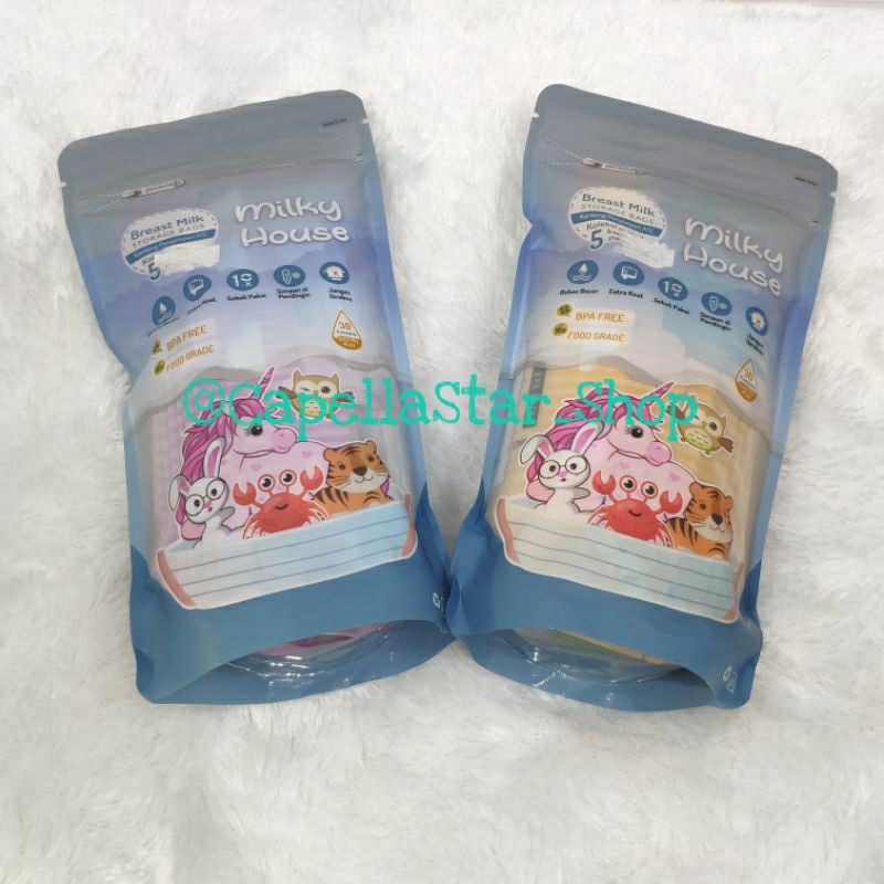 Jual Milky House Kantong ASI Breast Milk Bags 120mL Isi 30pcs | Shopee Indonesia