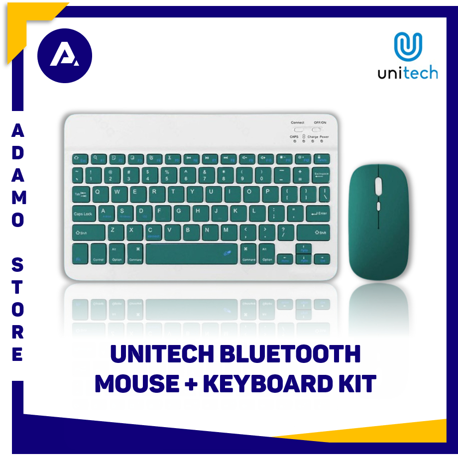 Jual Unitech Bluetooth Keyboard Mouse Kit Wireless Slim Combo ...