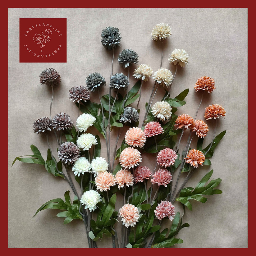 Jual Artificial Pompom Bunga Pingpong Artificial Flower Decoration ...