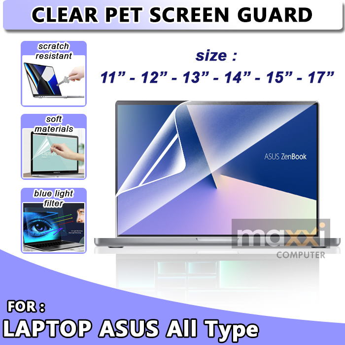 Jual Anti Gores Laptop Leptop Asus 11 12 13 14 15 17 Inch Vivobook Pro ...