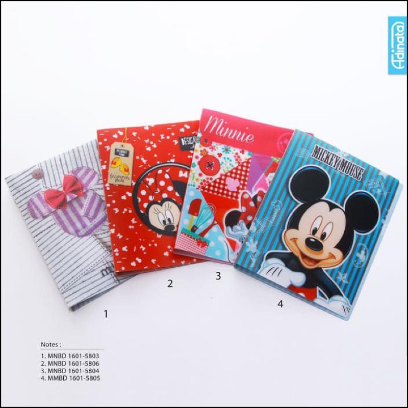 Jual Mickey, Minnie & Hello Kitty Binder Adinata Disney/ File Organizer ...