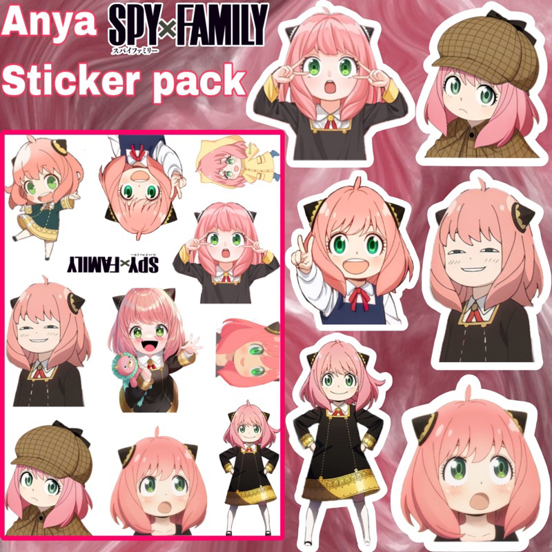 Jual STIKER Anime ANYA SPY X FAMILY Glossy Anti Air ( Sudah Cutting ...