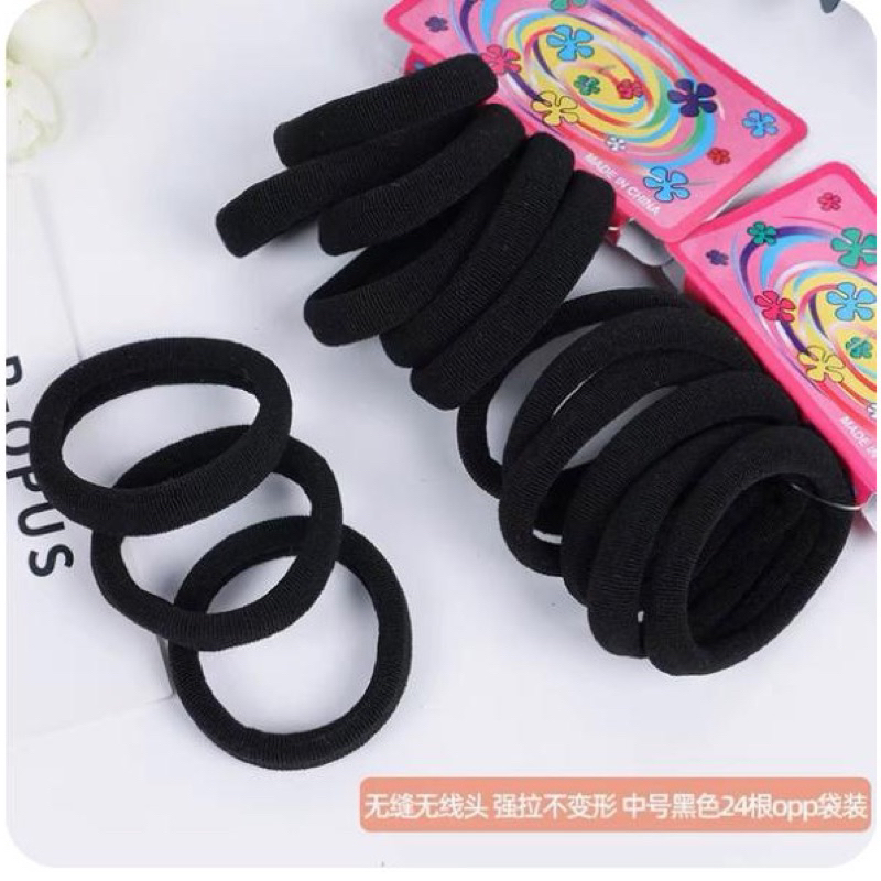 Jual KARET IKAT RAMBUT POLOS (1 CARD ISI 6 PCS) | Shopee Indonesia