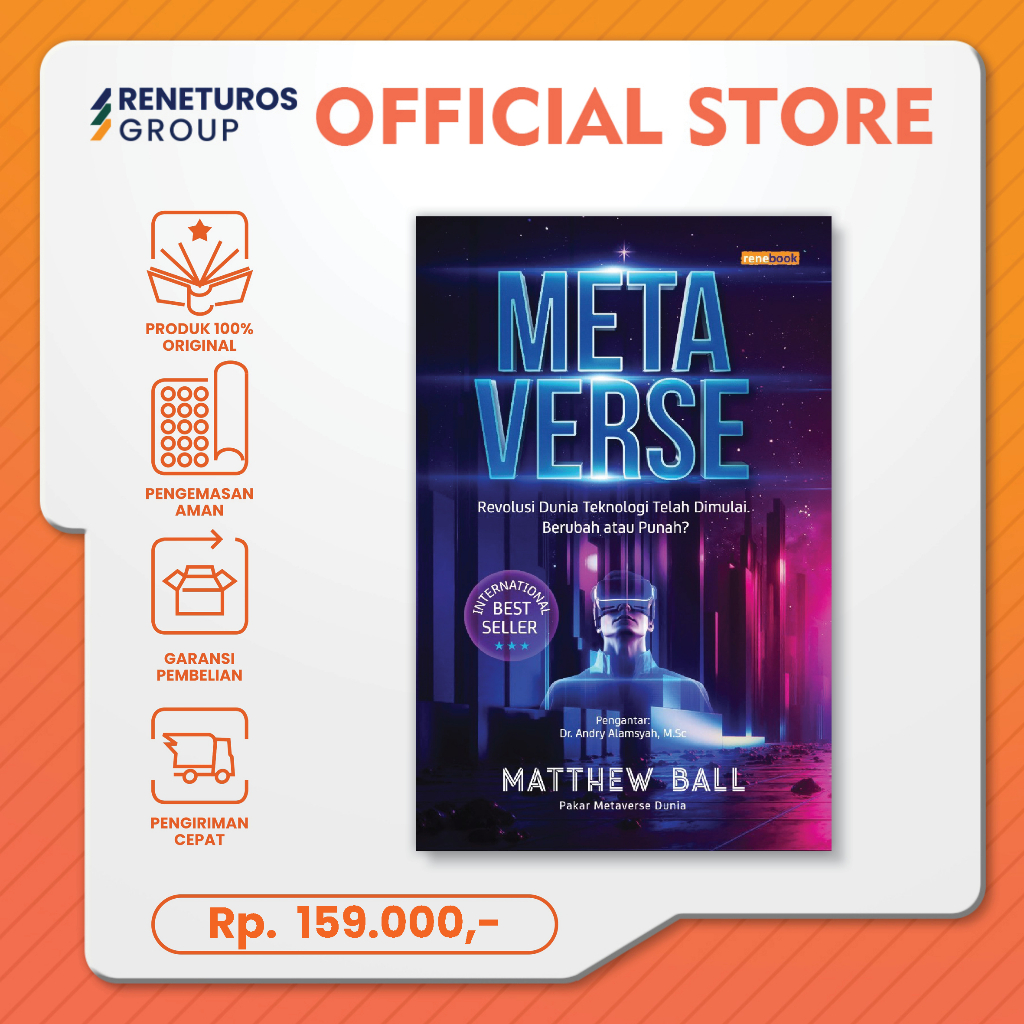 Jual Rene Turos - Buku Best Seller Metaverse - Revolusi Besar Dunia Teknologi Telah Dimulai ...