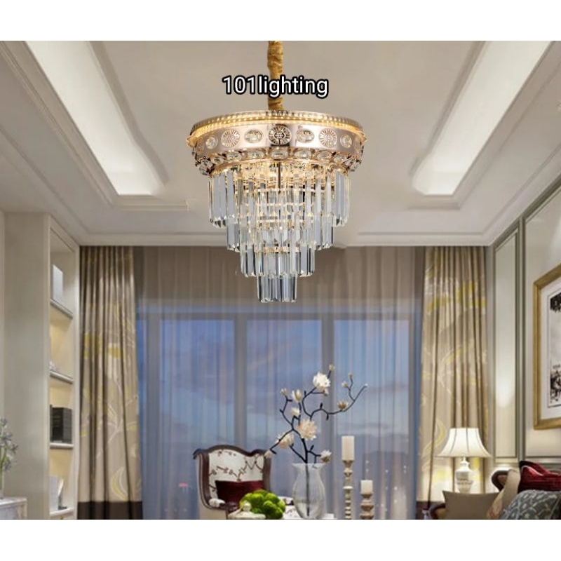 Jual lampu gantung led kristal minimalis modern lampu hias ruang tamu 2399 | Shopee Indonesia