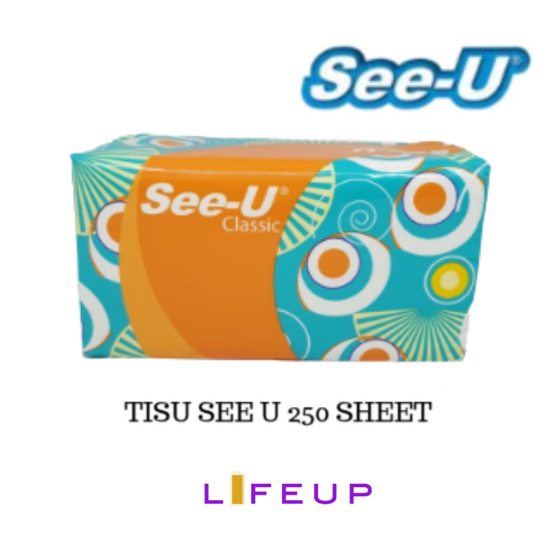 Jual Tisu SEE-U 250 SHEETS Facial Tissue SEE U Tissu Wajah isi 250 ...