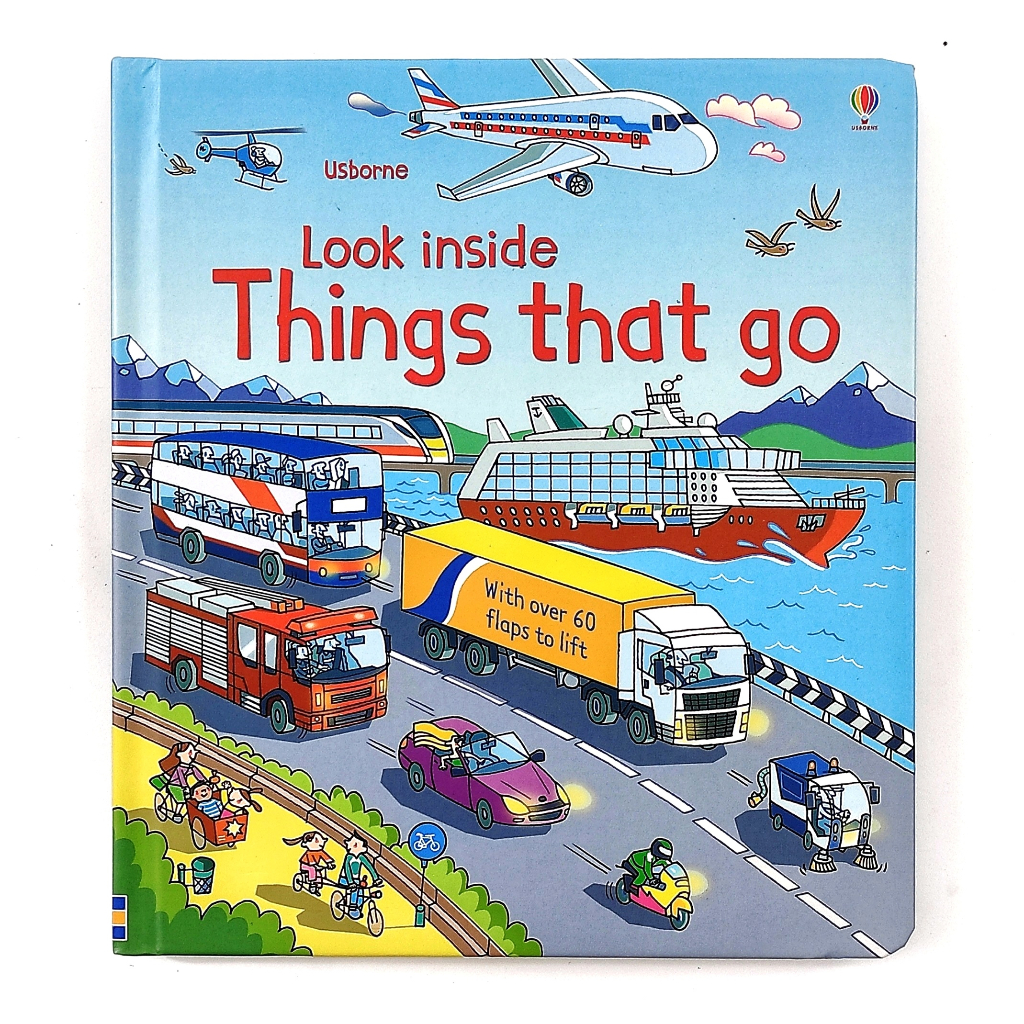 Jual ORIGINAL Usborne Look Inside Things That Go - Leon Books | Shopee ...