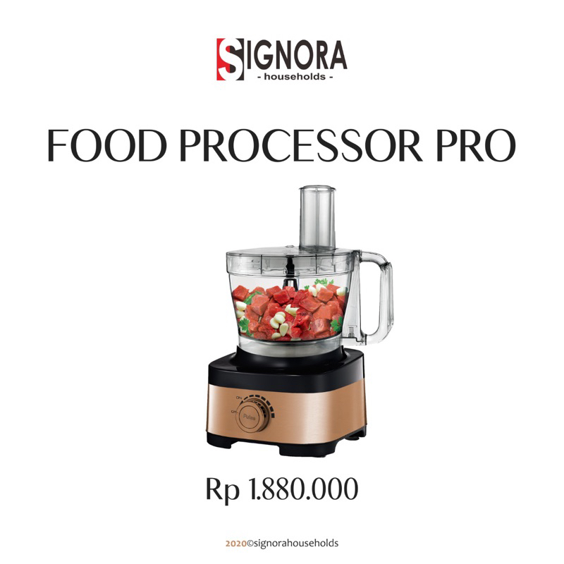 Jual FOOD PROCESSOR PRO TANPA CUBIC CUTTER SIGNORA (KHUSUS GRAB/GOJEK ...