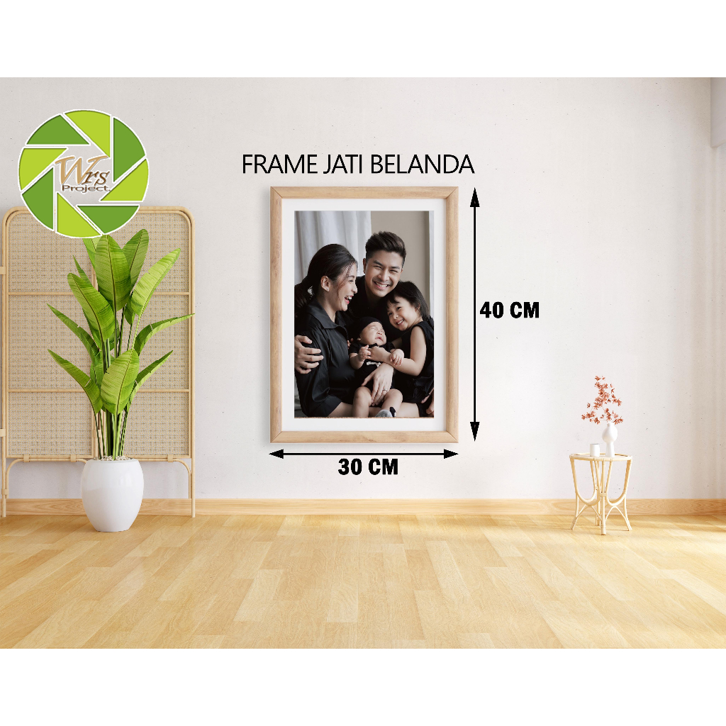 Jual CETAK FOTO + BINGKAI KAYU JATI BELANDA UKURAN 30X40 ( 16R ...