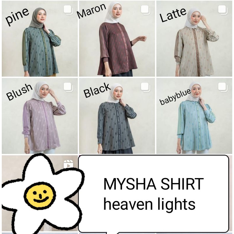 Jual MYSHA SHIRT BY HEAVEN LIGHTS ( ORIGINAL) | Shopee Indonesia