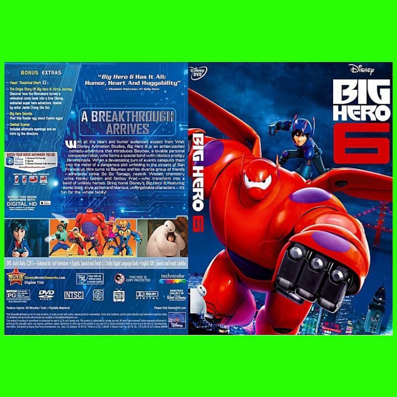 Jual KASET FILM BIG HERO 6-KASET FILM KARTUN BOX OFFICIAL -KASET FILM ...