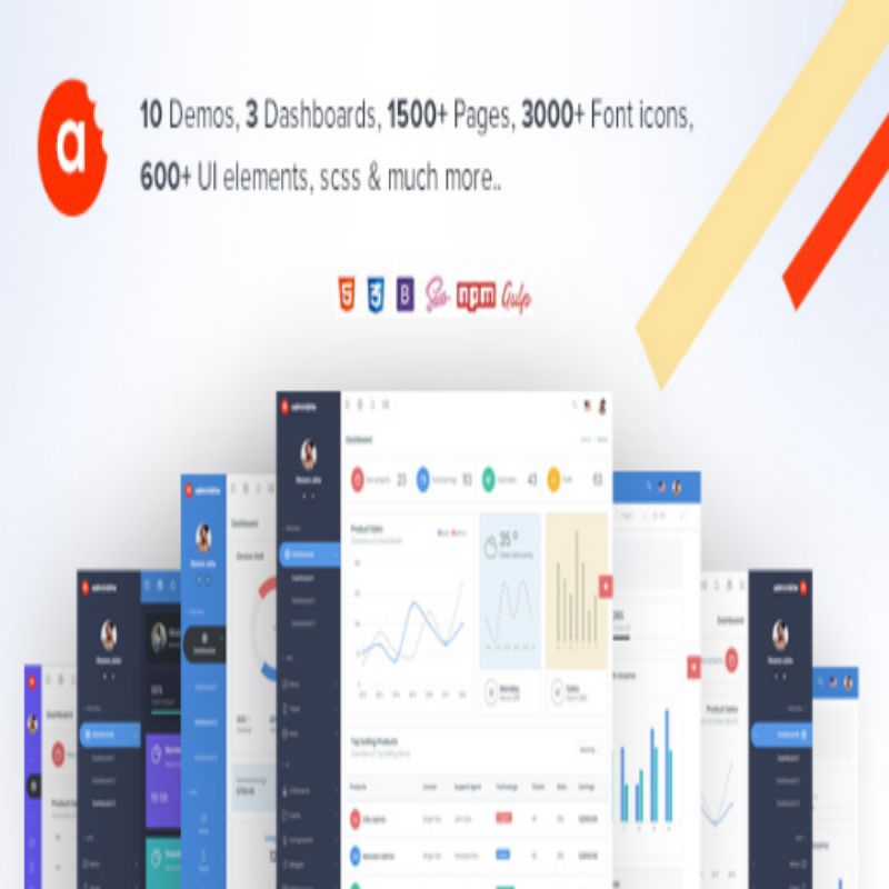 Jual AdminBite Powerful Bootstrap 4 Admin Template | Shopee Indonesia