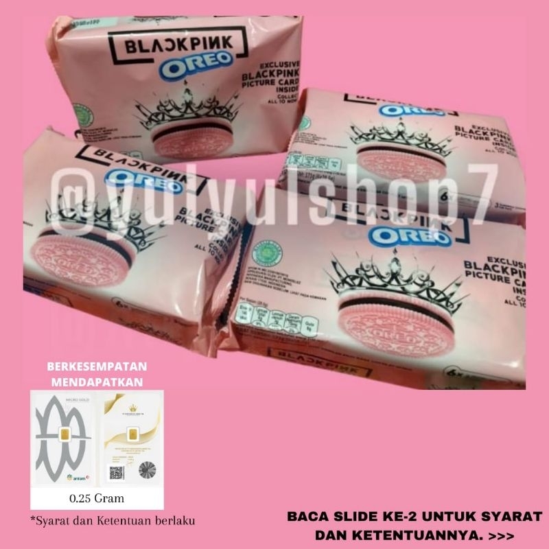 Jual PROMO!! OREO X BLACKPINK+PC COOKIE LIMITED EDITION [PROMOSI TOKO ...