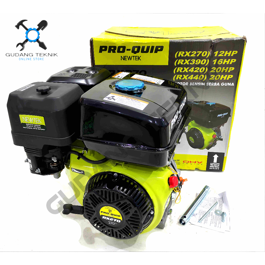 Jual Engine Penggerak 12HP 4Tak RX 270 PROQUIP / Engine Gasoline Bensin ...