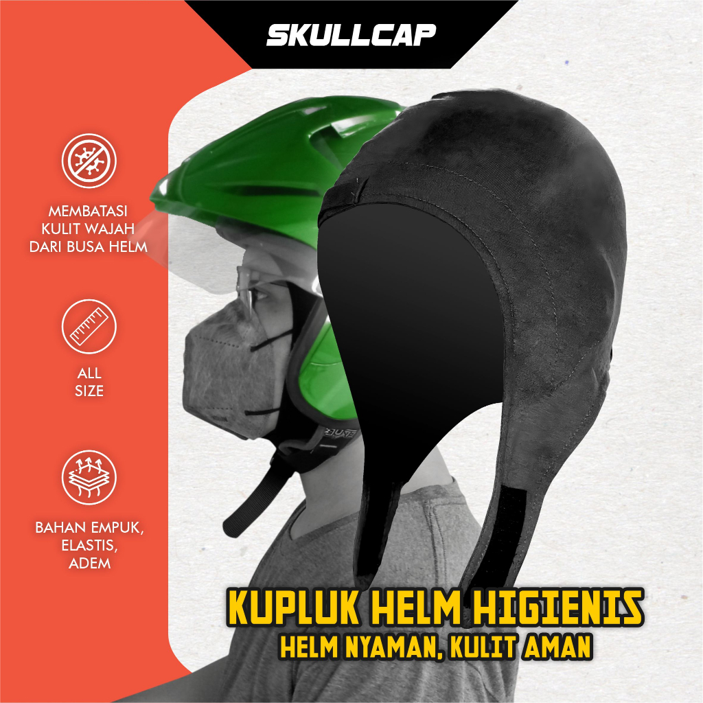 Jual Topi Kupluk Helm Biker Sepeda Motor Skull Cap FUNCOVER | Shopee ...