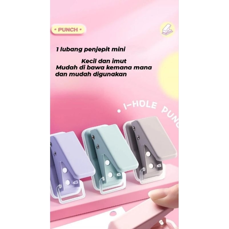 Jual Alat pembolong kertas mini / alat pembolong kertas binder / alat ...