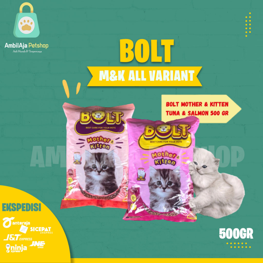 Jual BOLT Makanan Kucing BOLT Mother and Kitten 500gr | Shopee Indonesia