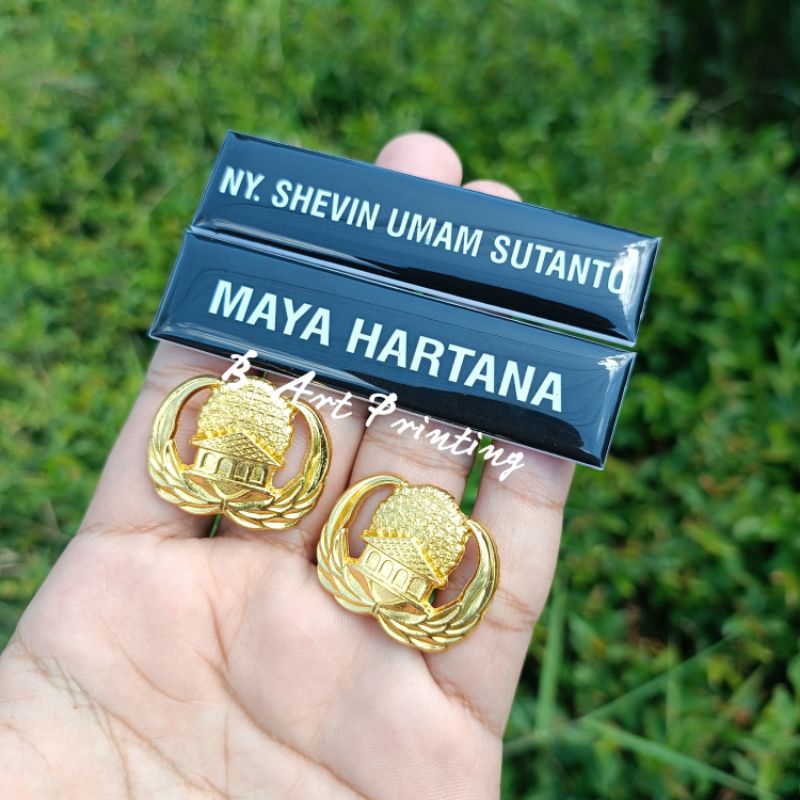 Jual PAKET NAME TAG PLUS PIN KOPRI ASN AKRILIK RESIN PAKET PAPAN NAMA ...