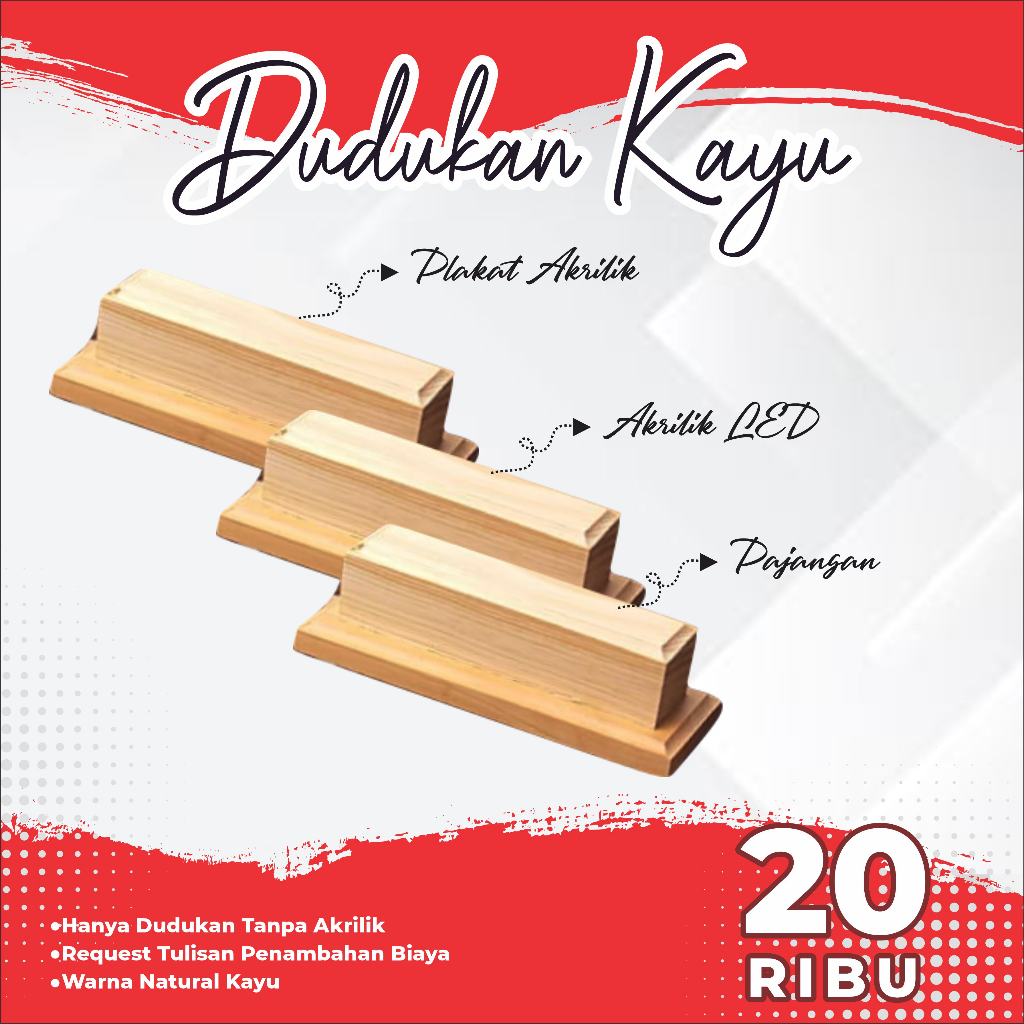 Jual JUAL STAND AKRILIK KAYU, STAND KAYU , DUDUKAN AKRILIK | Shopee ...