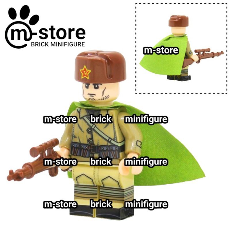 Jual brick wwii russian sniper mini toy figure | Shopee Indonesia