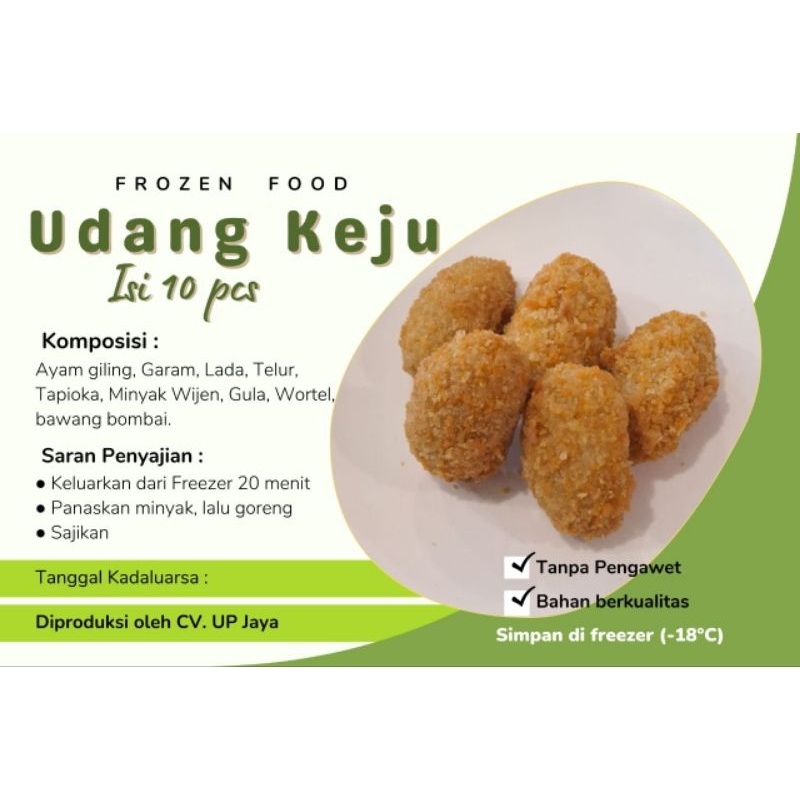 Jual FROZEN FOOD Udang Keju / cheese shrimp ala resto isi 10 | Shopee ...