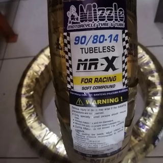 Jual Ban Mizzle Tubeless 90/80-14 MRX MR X MR-X Soft Compound Racing (1 ...