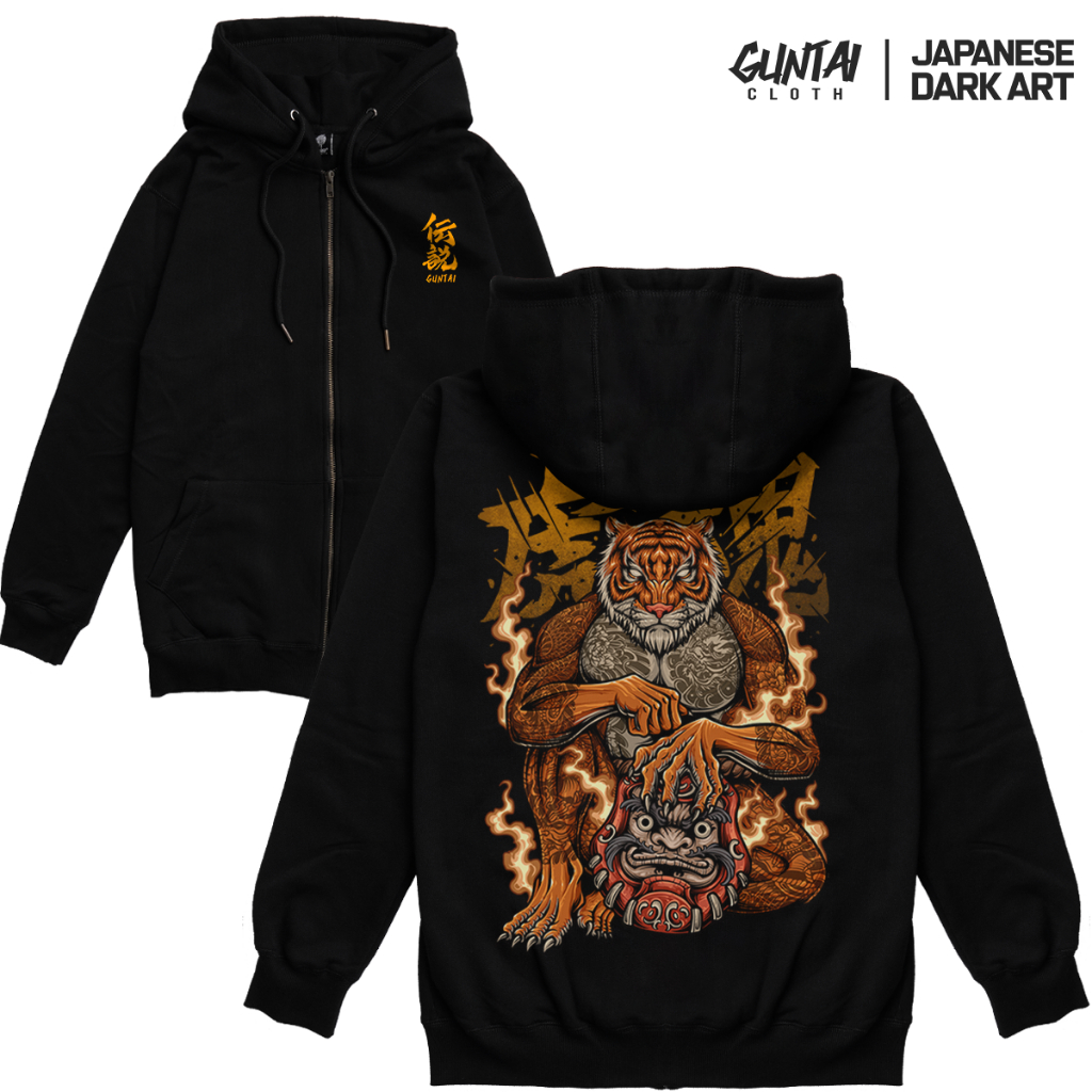 Jual ZIPPER FULL YKK Premium Distro Jepang Hoodie Pria Original ...