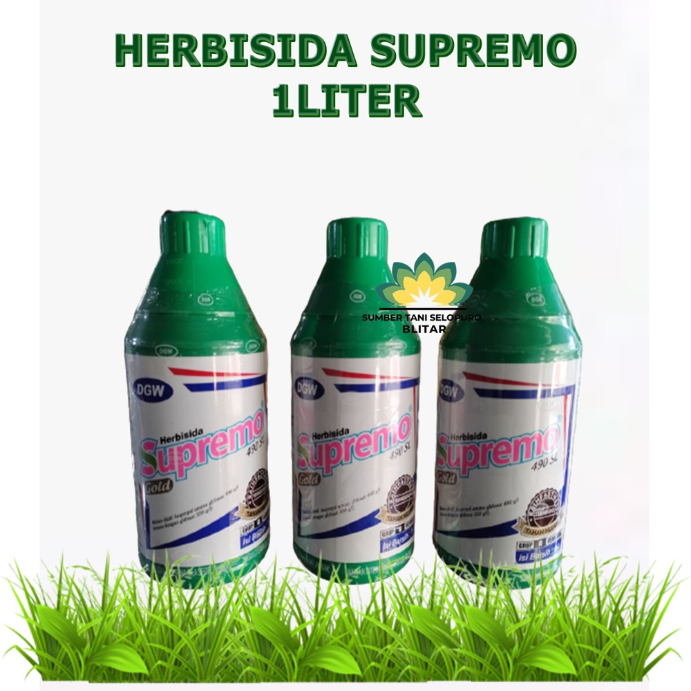 Jual Herbisida SUPREMO GOLD 490 SL 1 liter glifosat DGW basmi rumput ...