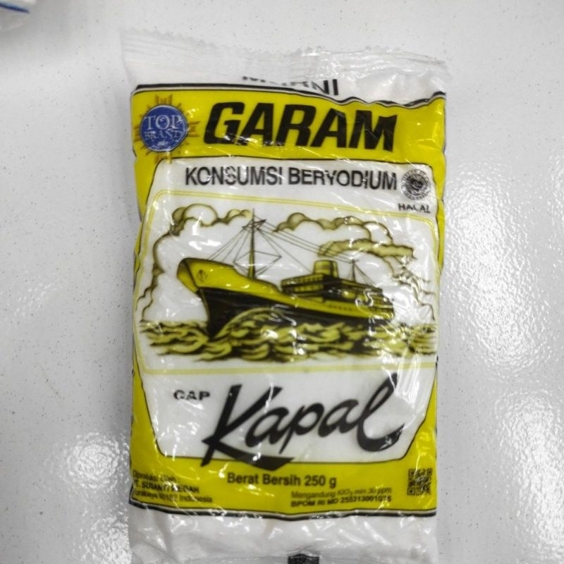 Jual garam cap kapal 250 g | Shopee Indonesia