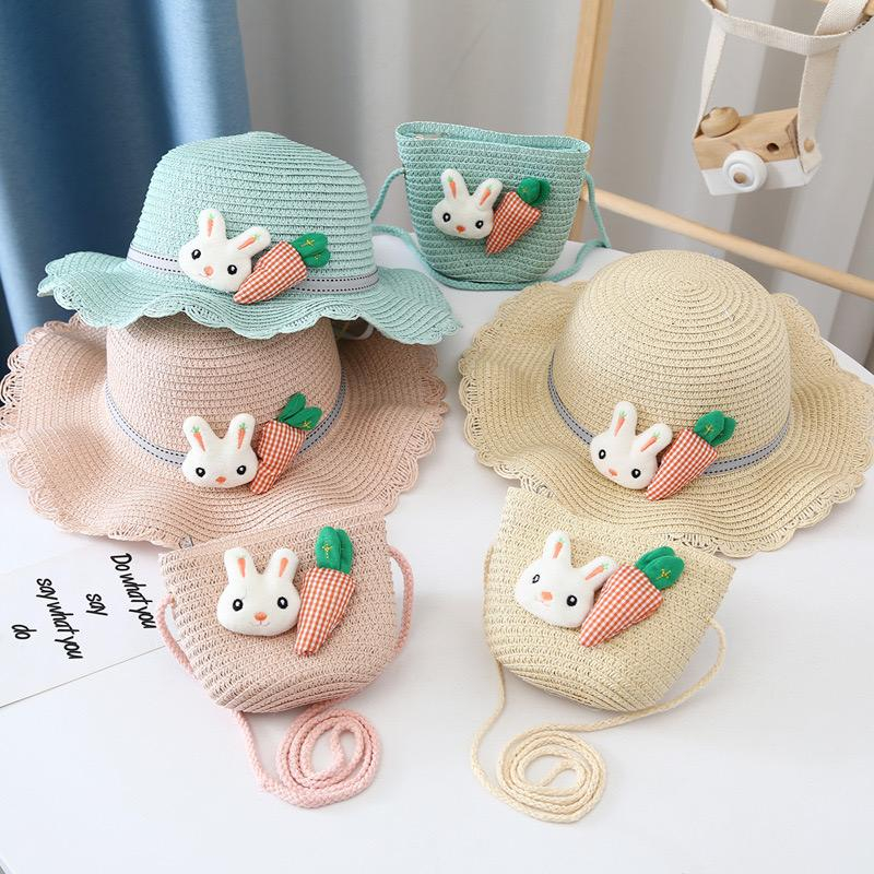 Jual Importkuu - 248 Topi pantai anak jerami lucu topi jerami anak anak ...