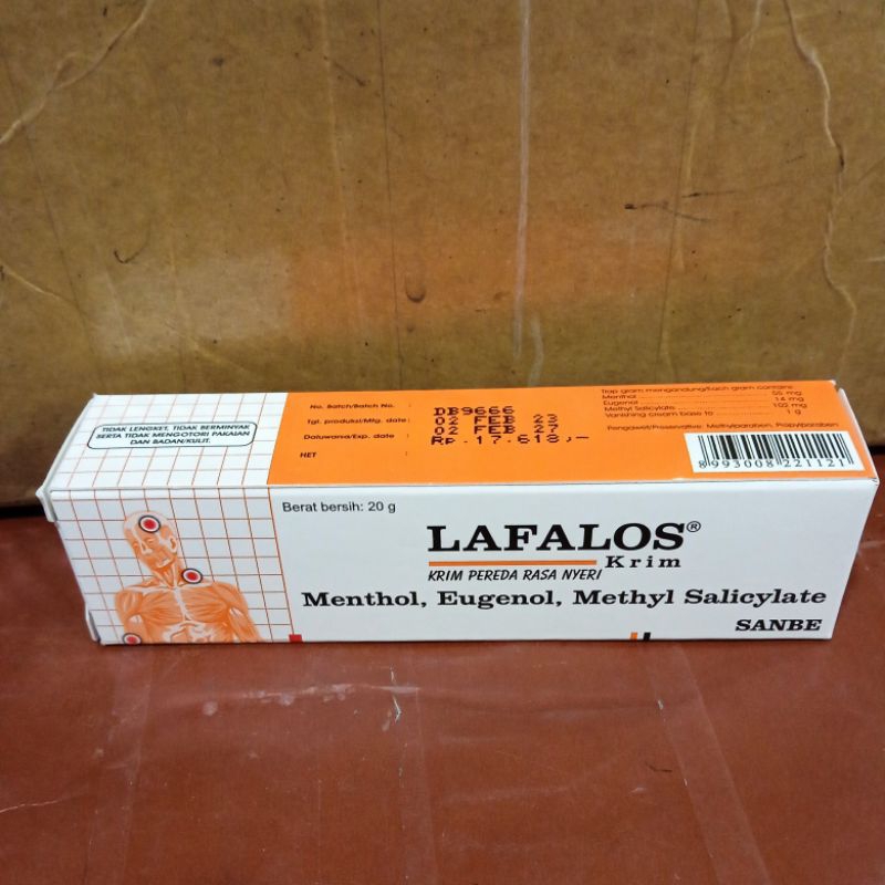 Jual Lafalos Cream 20gr 35gr/Mengatasi Nyeri Pada Otot;8993008221121 ...