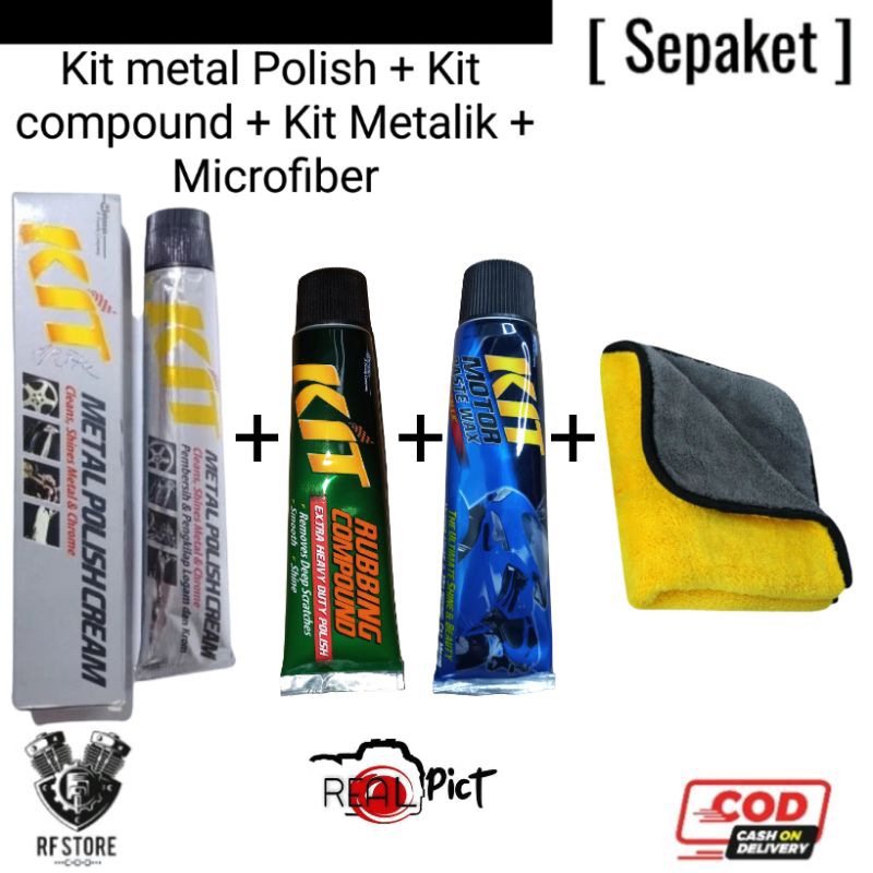 Jual Kit metal Polish cream 50 g/ Kit rubbing compound 60 gr/ Kit paste ...