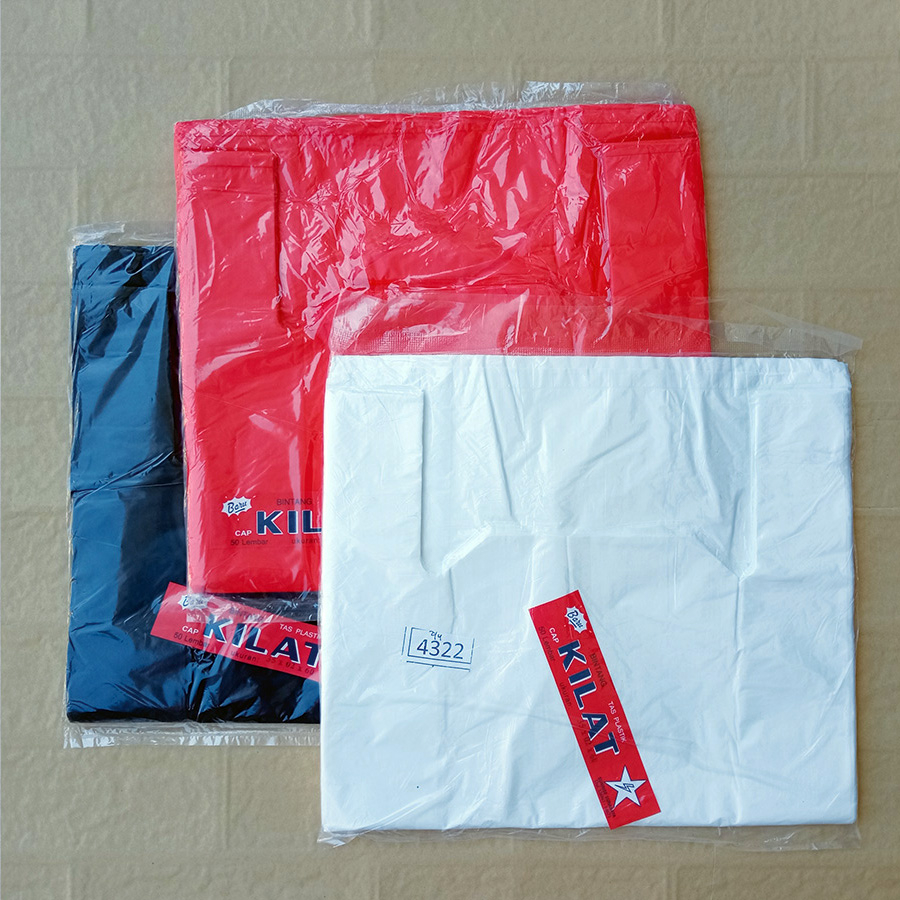 Jual Kantong Kresek Plastik Uk 35 x 60 Tebal 02 Bintang Kilat - Merah ...