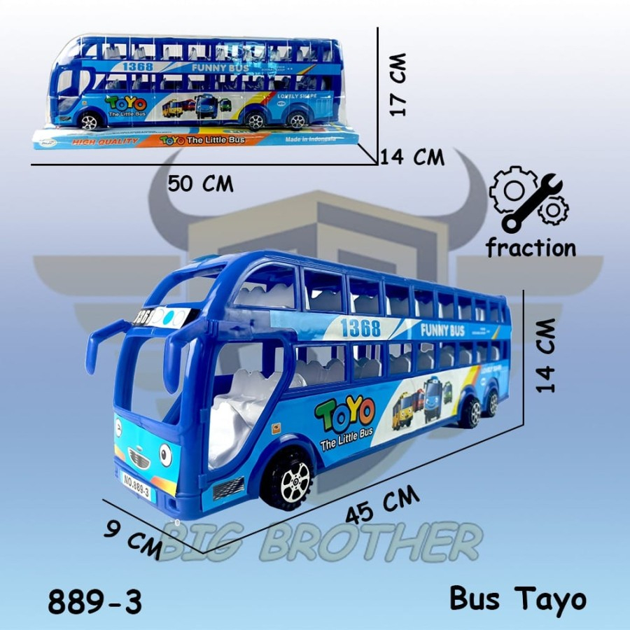 Jual 889-3 Mainan Tayo Bus Bis Bes Besar Murah Mainan Anak Mobil ...