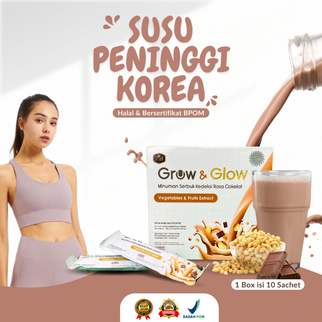 Jual Beli 1 Gratis 1 Susu Peninggi Badan Korea Grow & Glow Tinggi ...