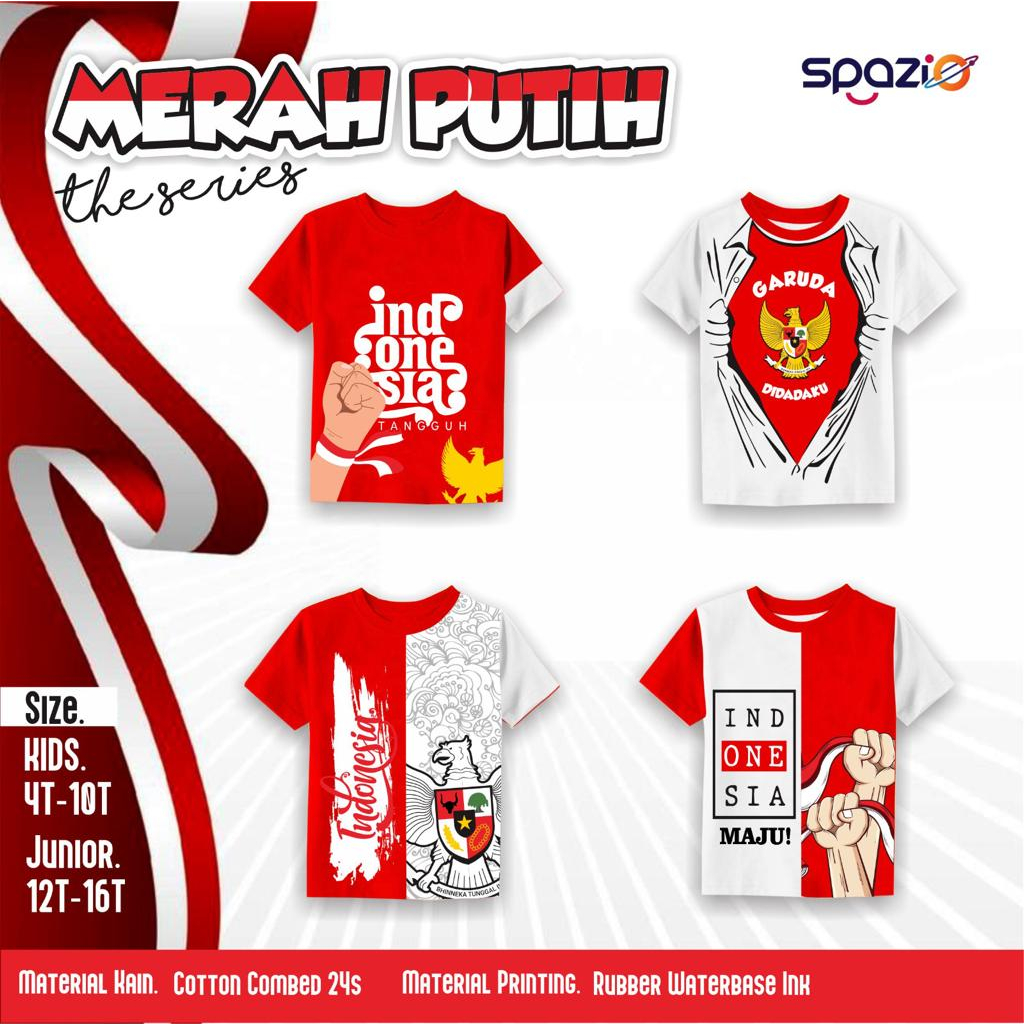 Jual SPAZIO MERDEKA // kaos merdeka / kaos merdeka anak / baju anak ...
