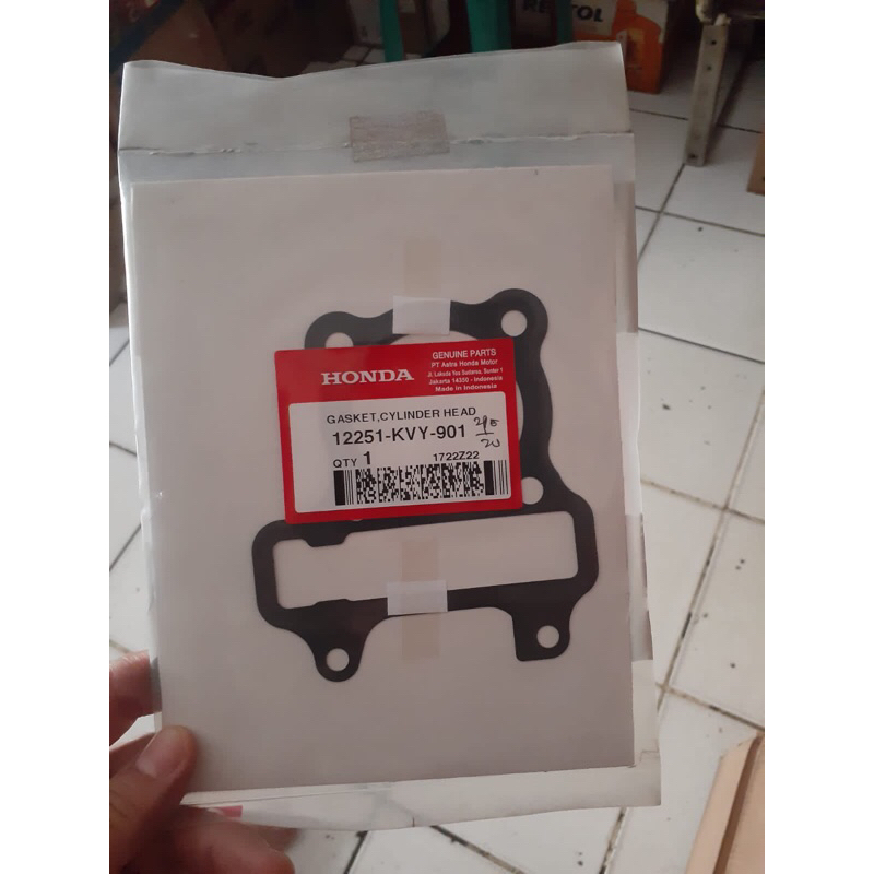 Jual Paking gasket cylinder head Beat karbu KVY ORIGINAL Honda | Shopee Indonesia