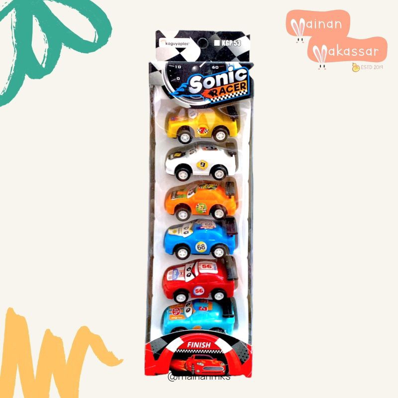 Jual Mobil Pullback Super Sonic Racer ~ KGP 53 | Shopee Indonesia
